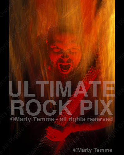 Art Prints of Kerry King of Slayer During a Photo Shoot in 1998 by ...