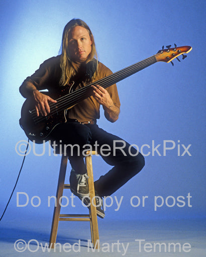 Photo of Steve Bailey During a Photo Shoot with His Aria Pro II Bass ...